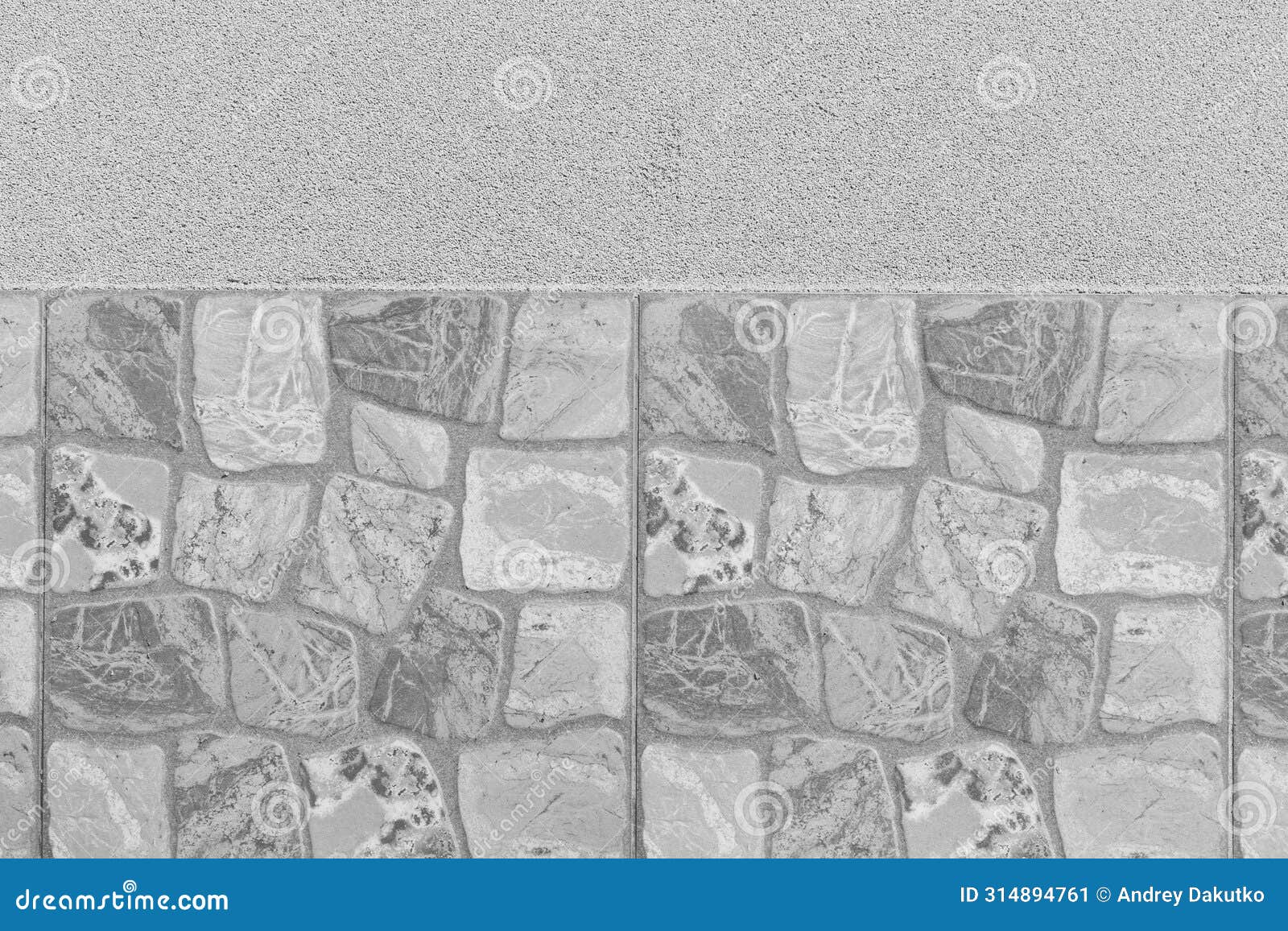 Grey Stone Abstract Pattern Wall Tiles Mosaic Square Exterior Facade ...
