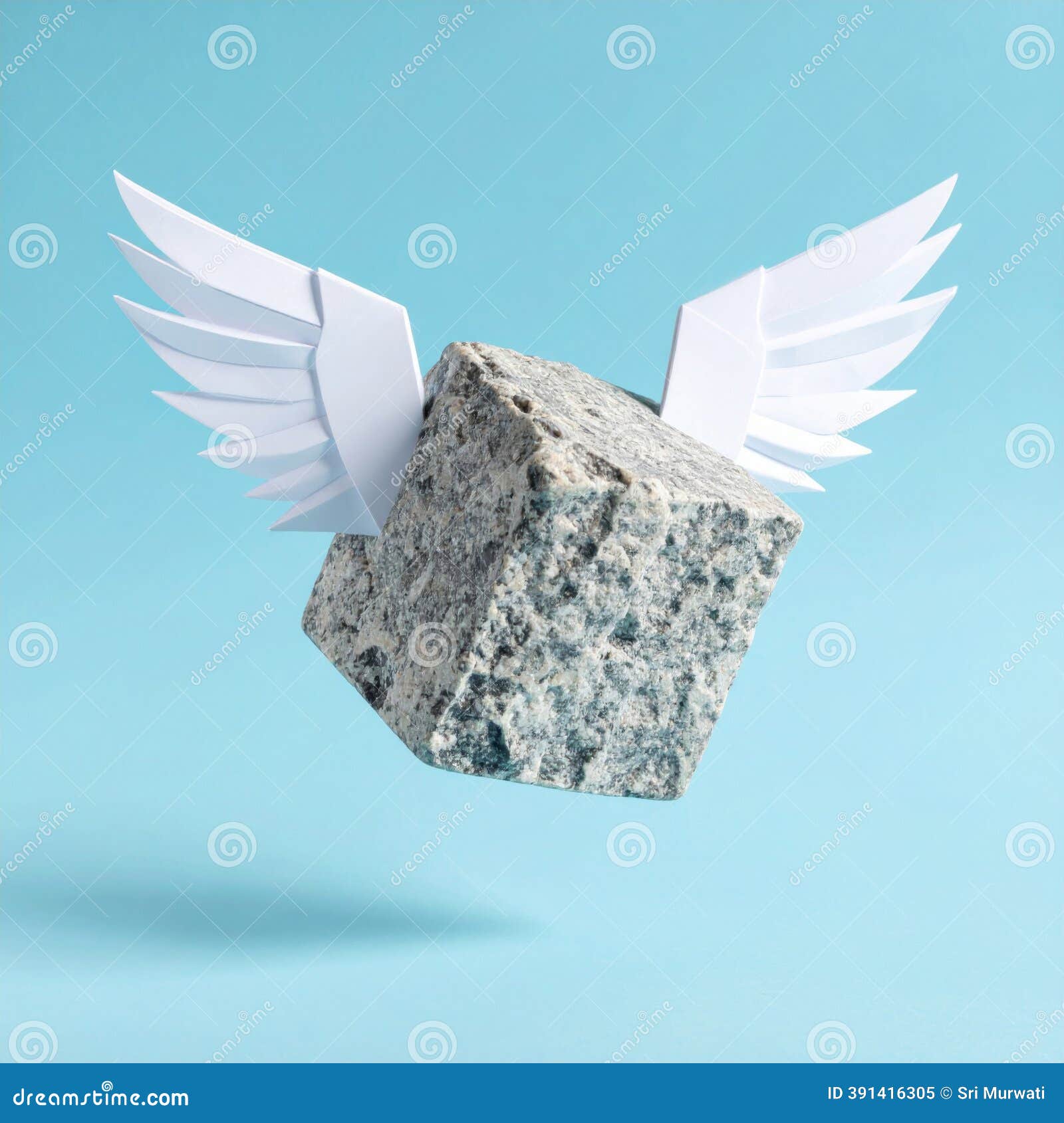 Paper Wings. Artificial White Different Shapes Wings Decoration ...