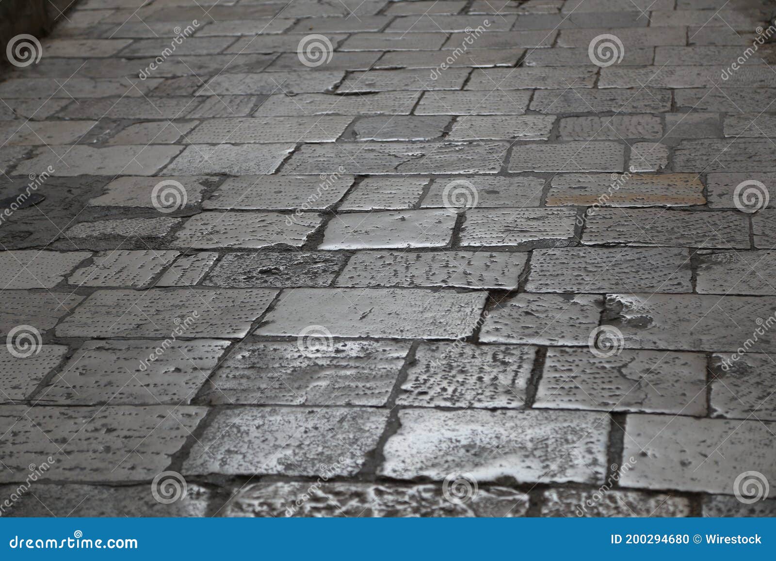 Grey Stone Ground in the Street Stock Photo - Image of park, pattern ...