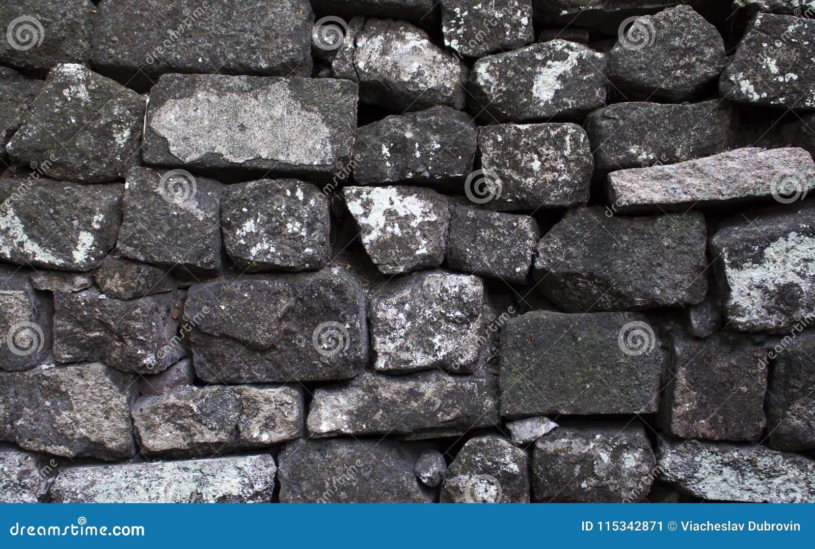 Grey Stone Wall Background or Wallpaper. Rough Grey Stone Bricks Design ...
