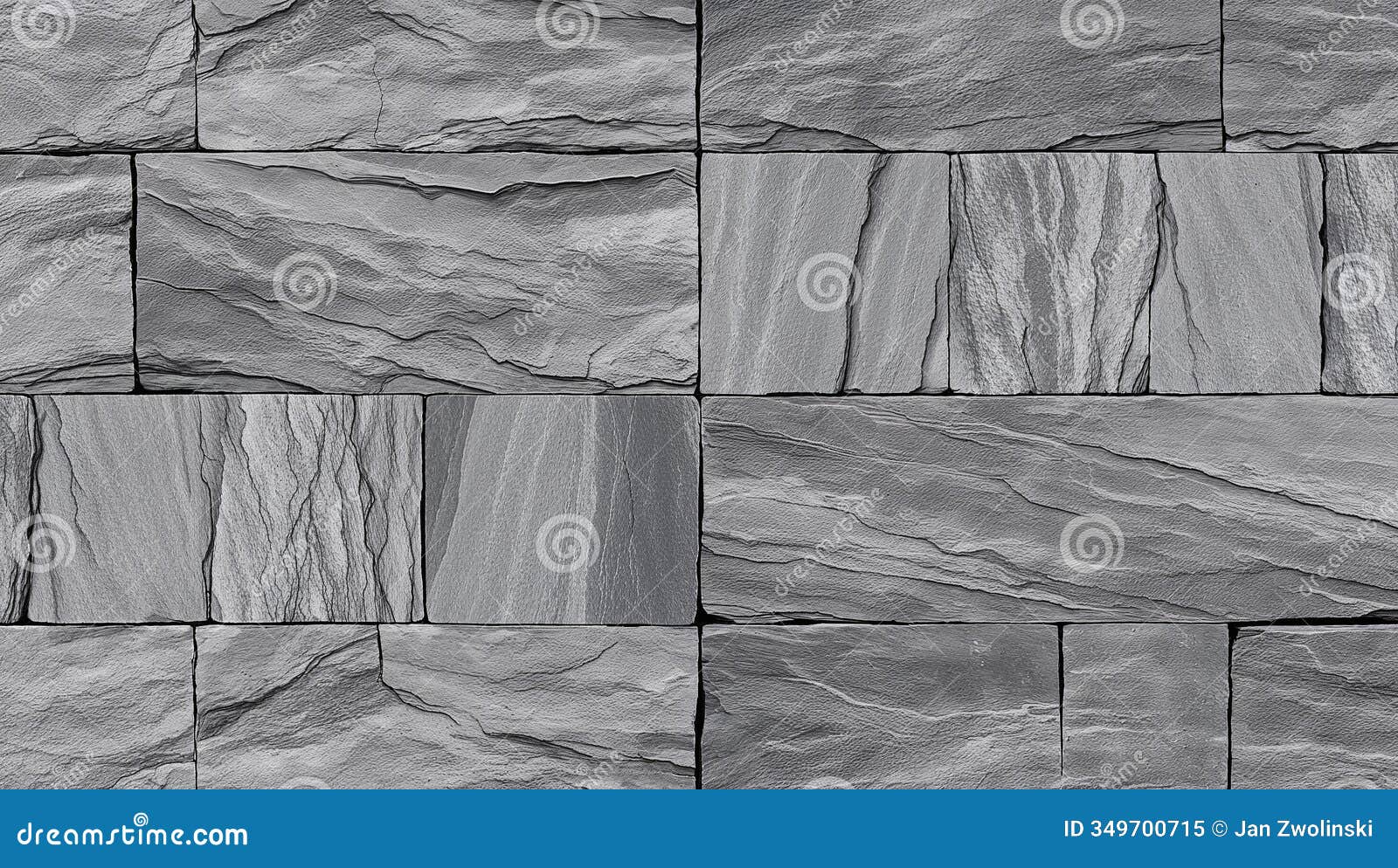 Grey Stone Wall Tiles Showing Natural Textures Creating Modern Pattern ...