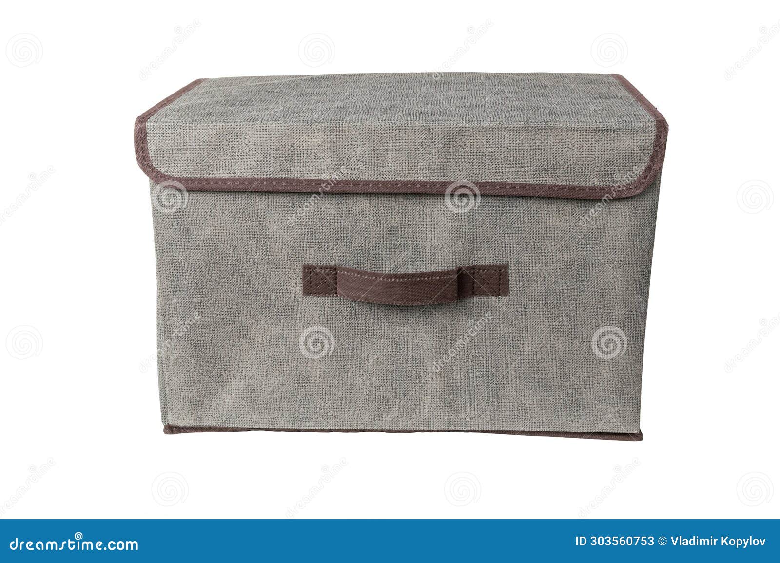 Grey Storage Container Isolated on a White Background Stock Image ...