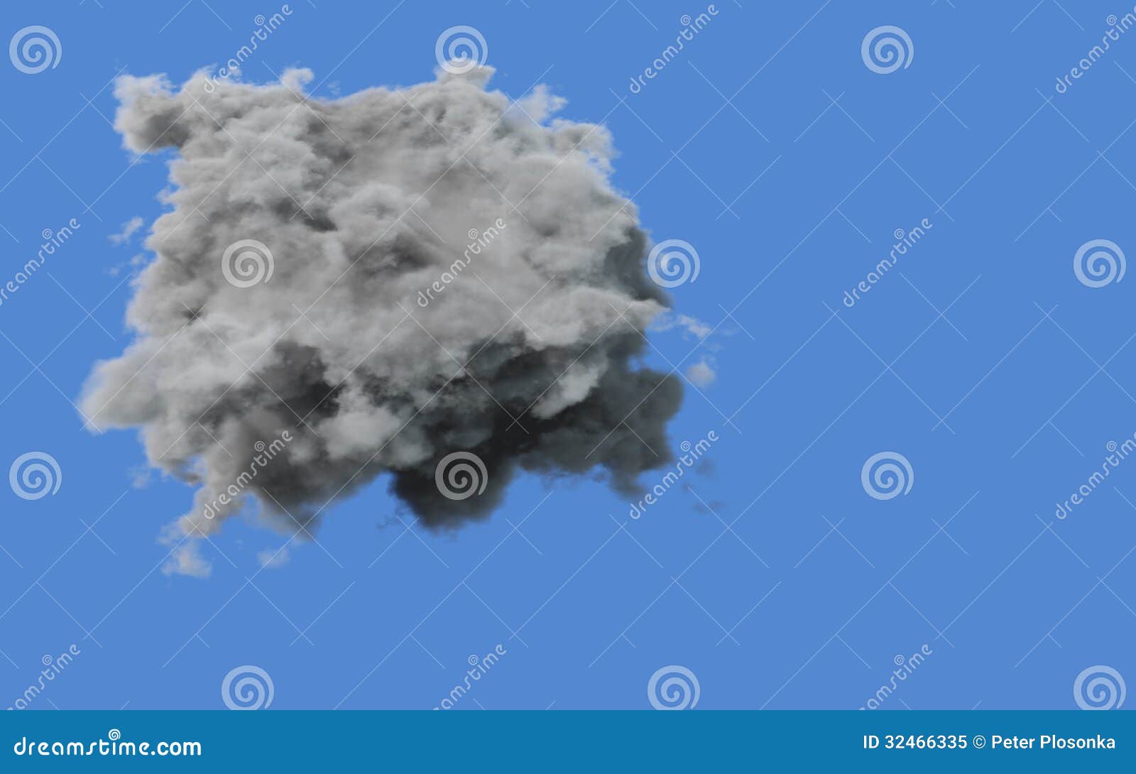 Grey Storm Cloud on a Blue Sky Stock Image - Image of atmosphere ...