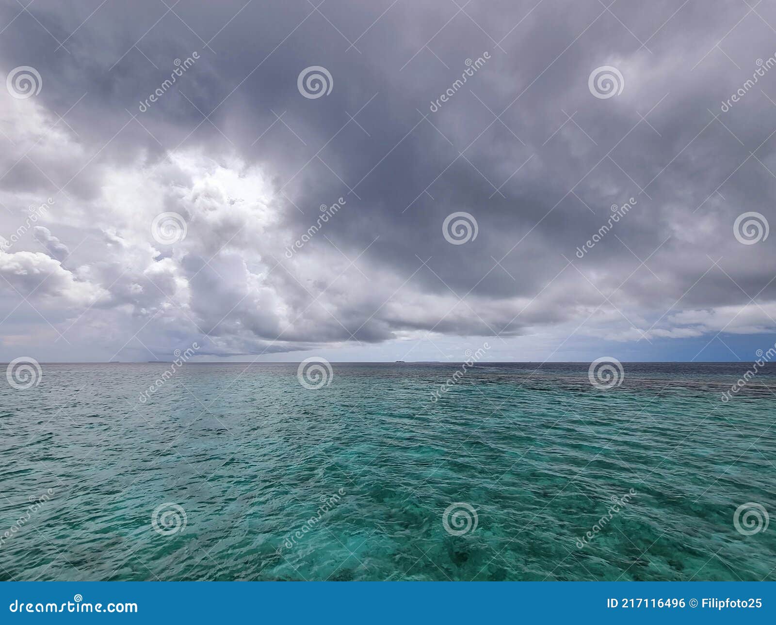 Grey Storm Clouds Over the Sea Stock Photo - Image of dark, night ...