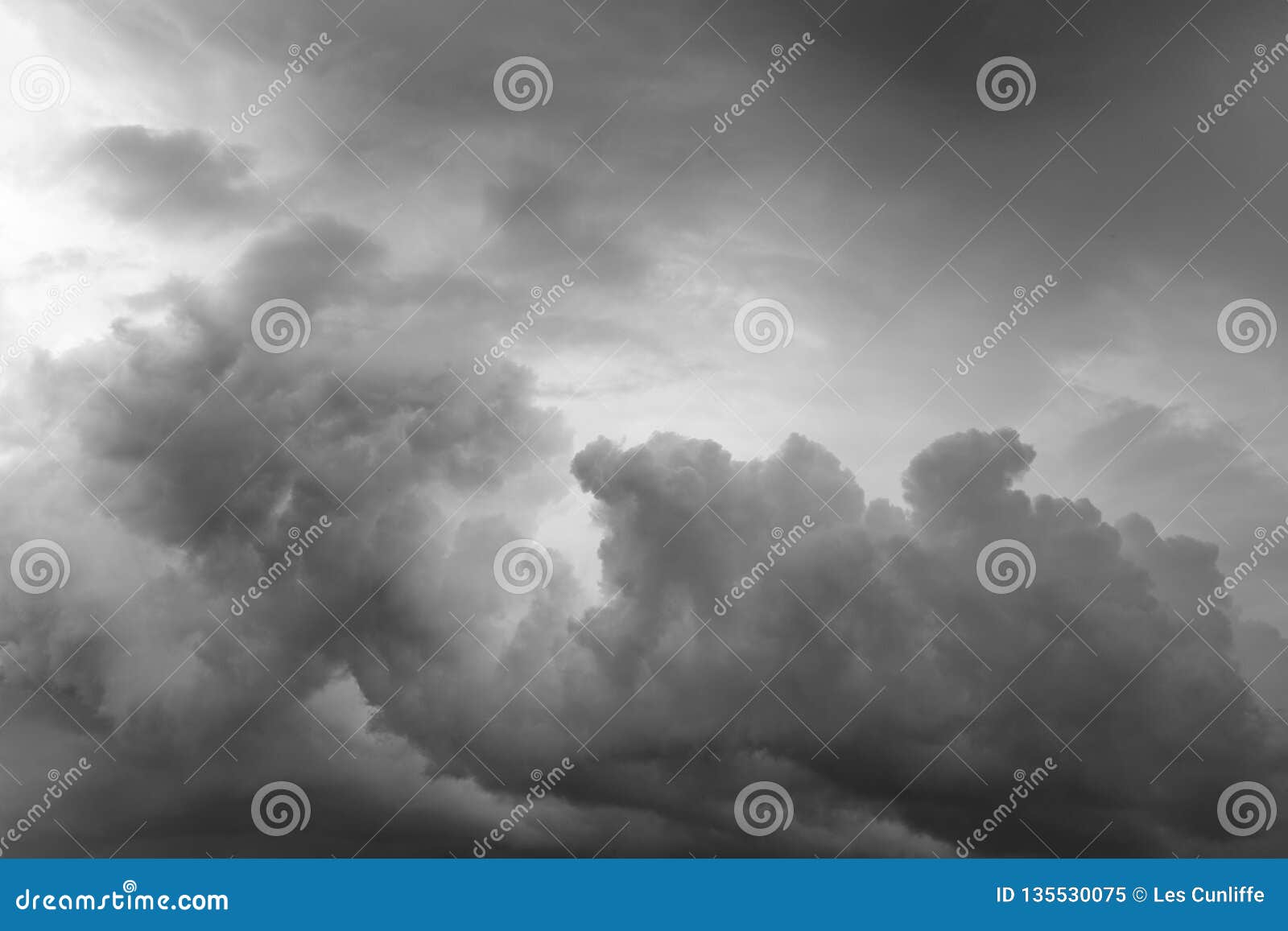 Grey storm clouds stock image. Image of cloudscape, overcast - 135530075