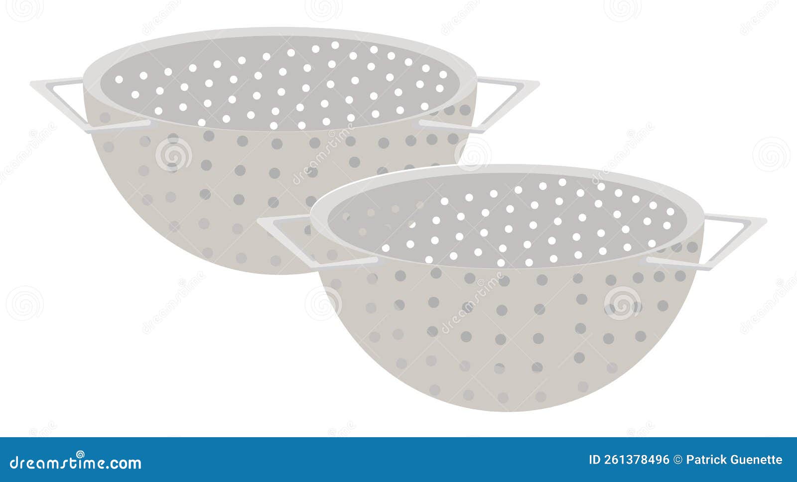 Grey strainer, icon stock vector. Illustration of grey - 261378496