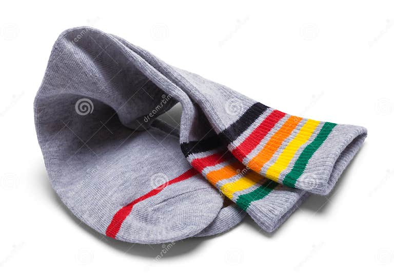 Grey Stripped Socks stock image. Image of folded, sock - 147836345