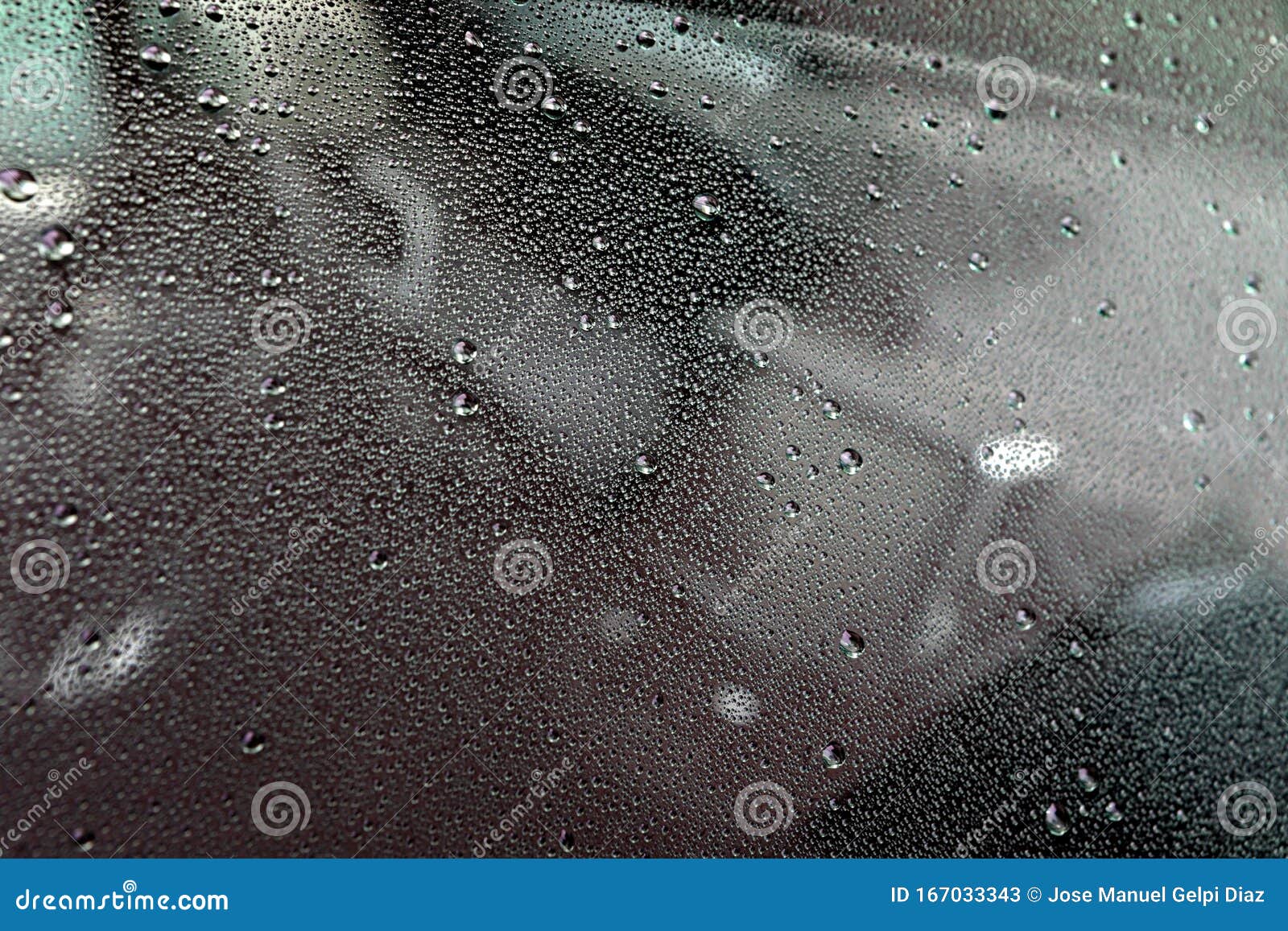 Grey Surface with Drops of Rain Water Stock Image - Image of nature ...