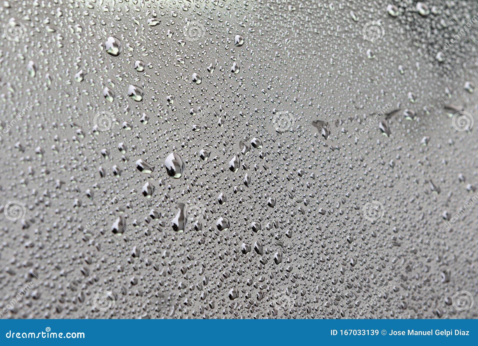 Grey Surface with Drops of Rain Water Stock Image - Image of droplet ...