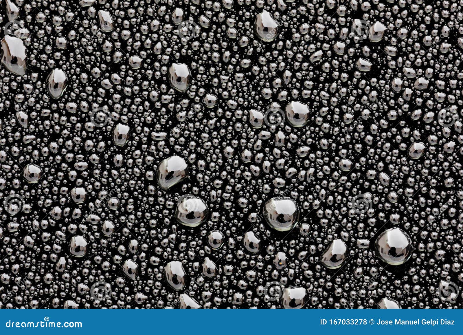 Grey Surface with Drops of Rain Water Stock Photo - Image of color ...