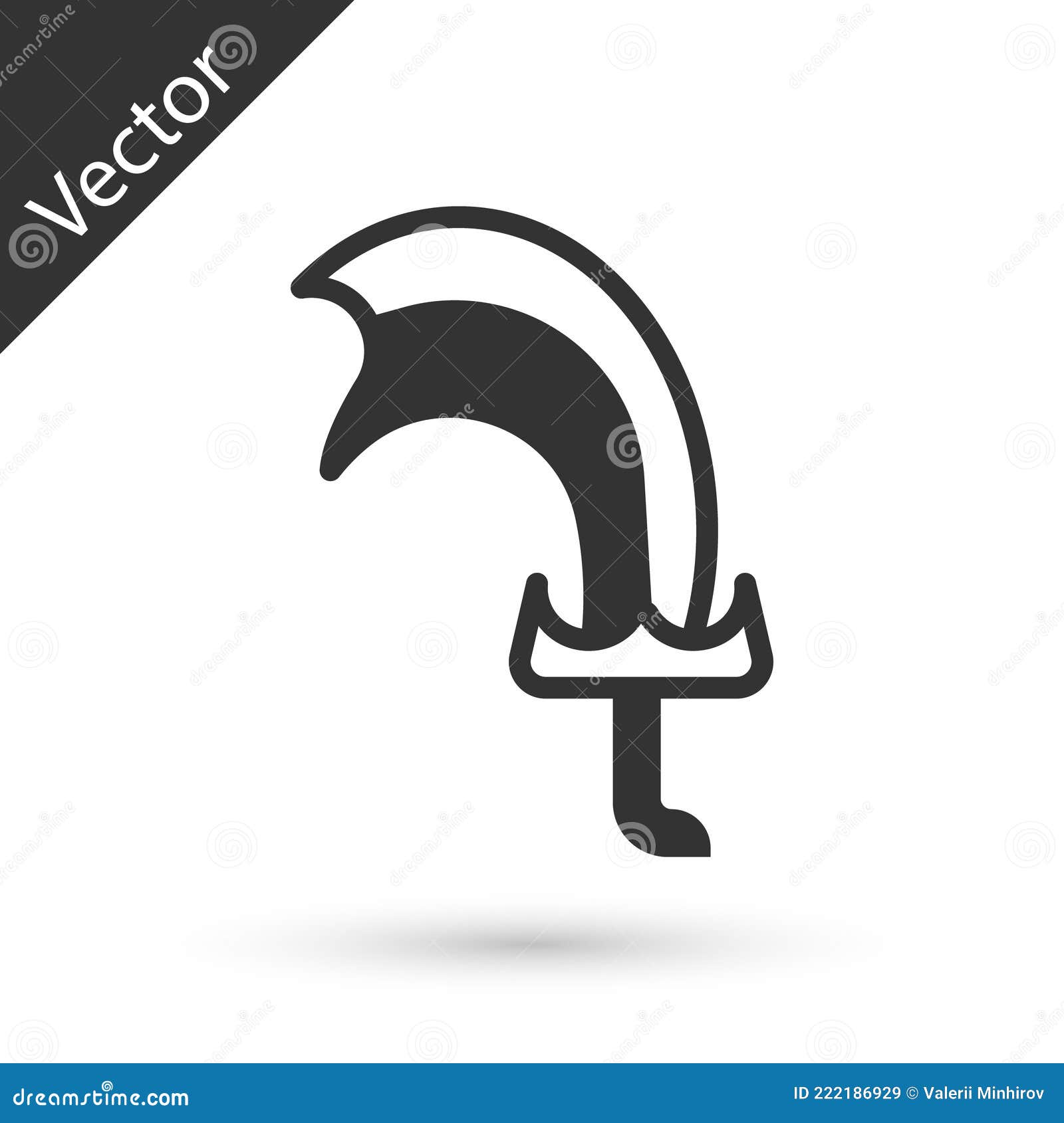 Grey Sword With Blood Icon Isolated On Grey Background. Medieval ...