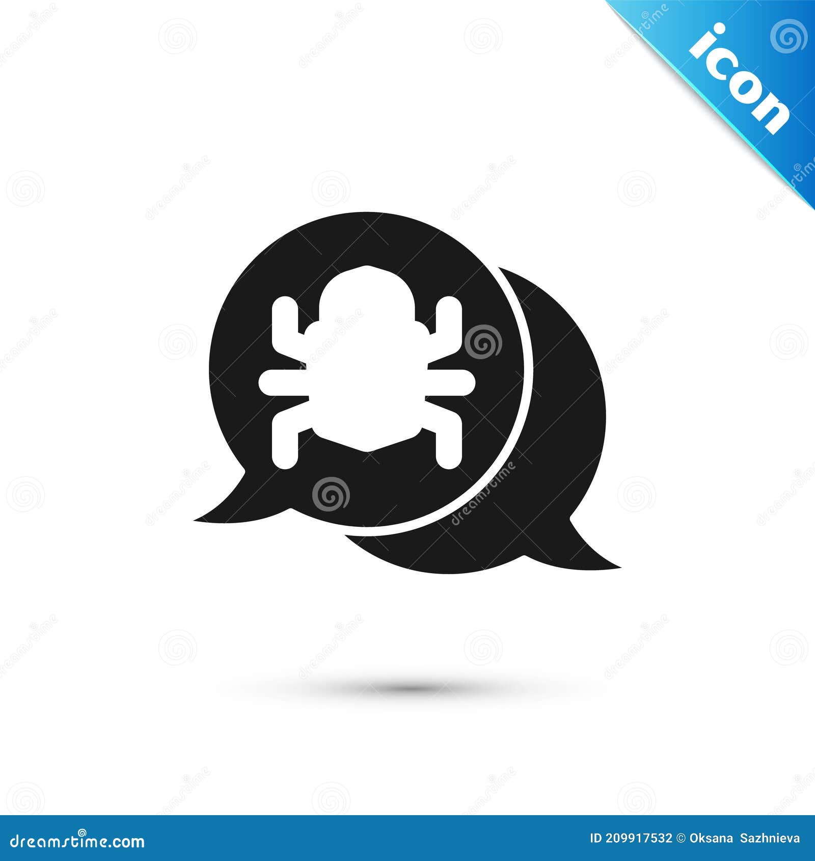 Grey System Bug Concept Icon Isolated On White Background Code Bug Concept Bug In The System