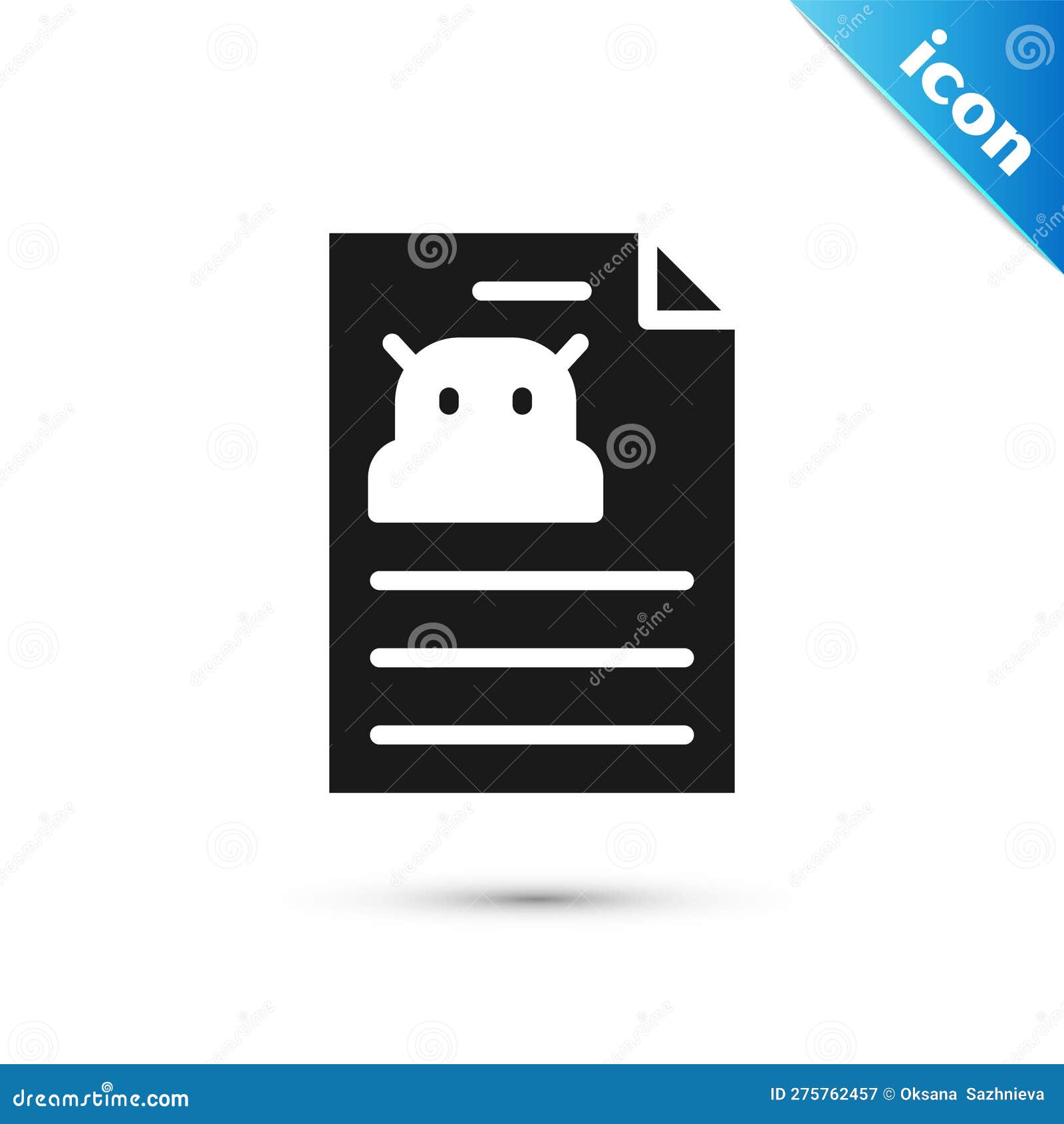 Grey Technical Specification Icon Isolated on White Background ...