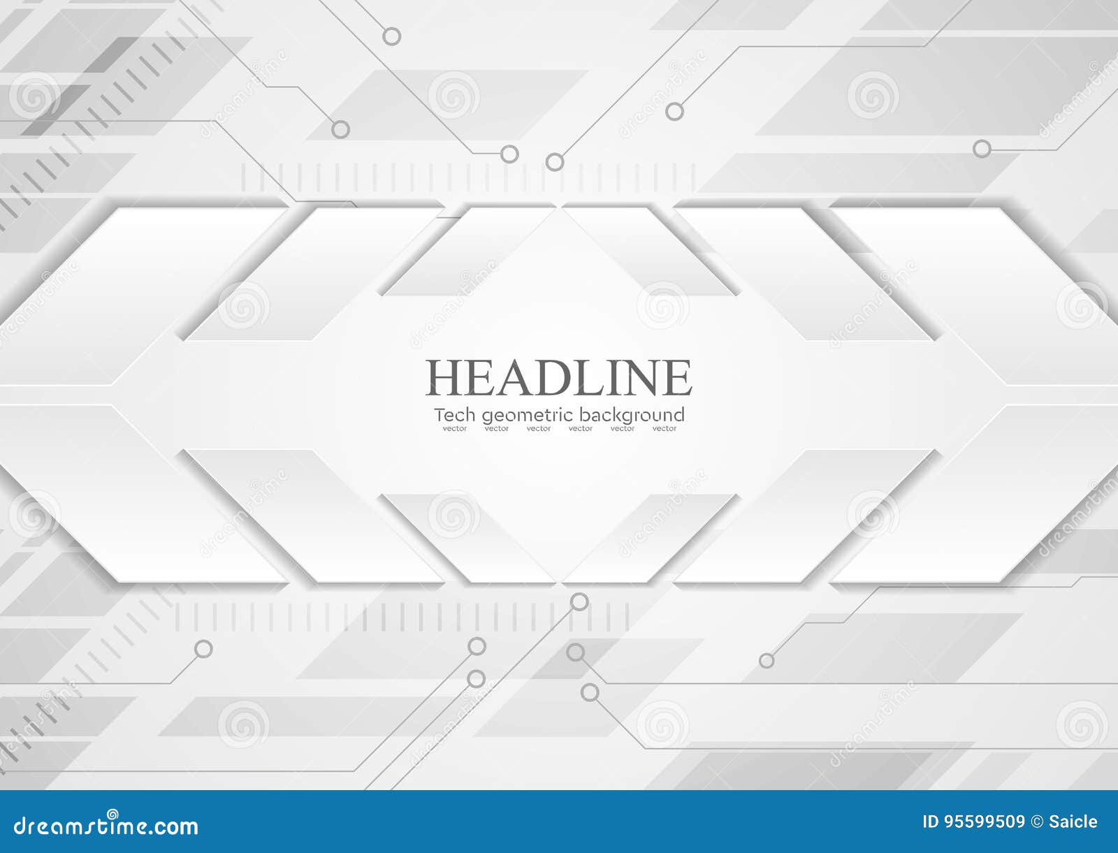 Grey Technology Abstract Vector Background Stock Vector - Illustration ...