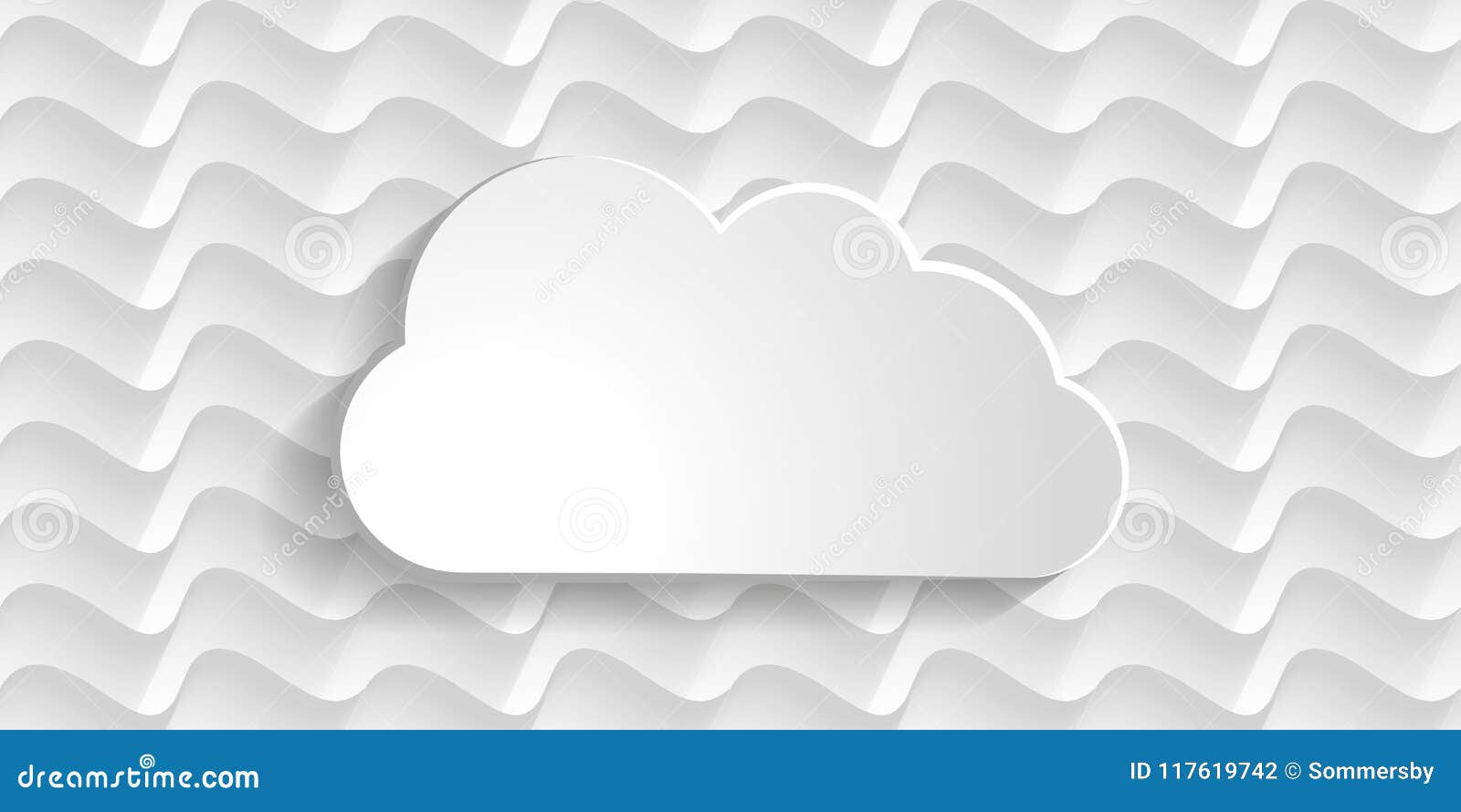 Grey Text Box Cloud on the Seamless Waves Abstract Cover Album P Stock ...