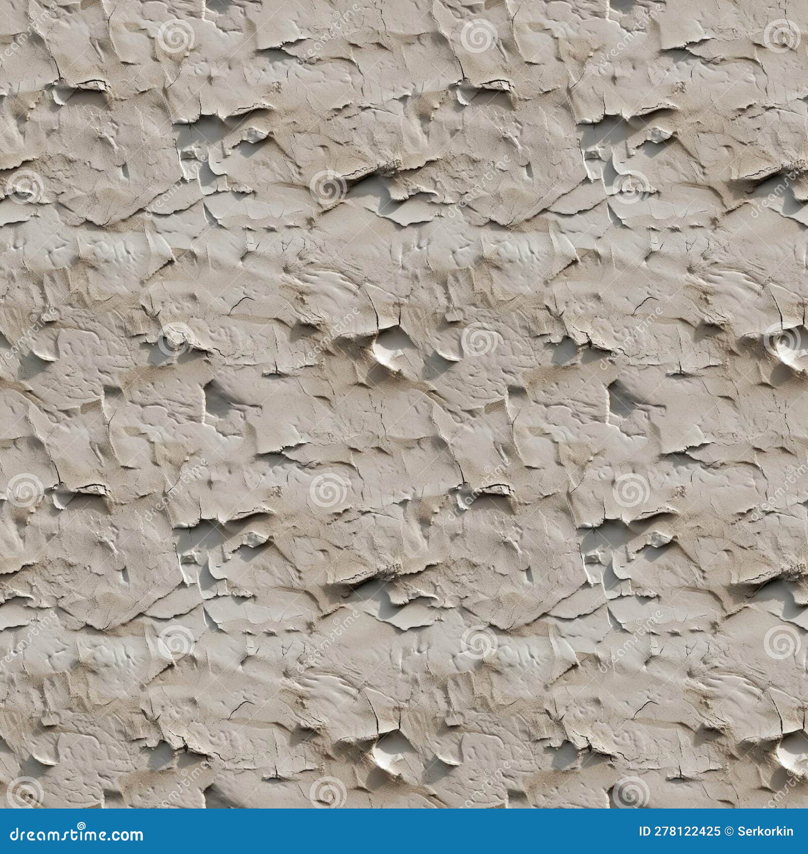 Grey Texture of a Plastered Wall Seamless Pattern Design. Old Rough ...