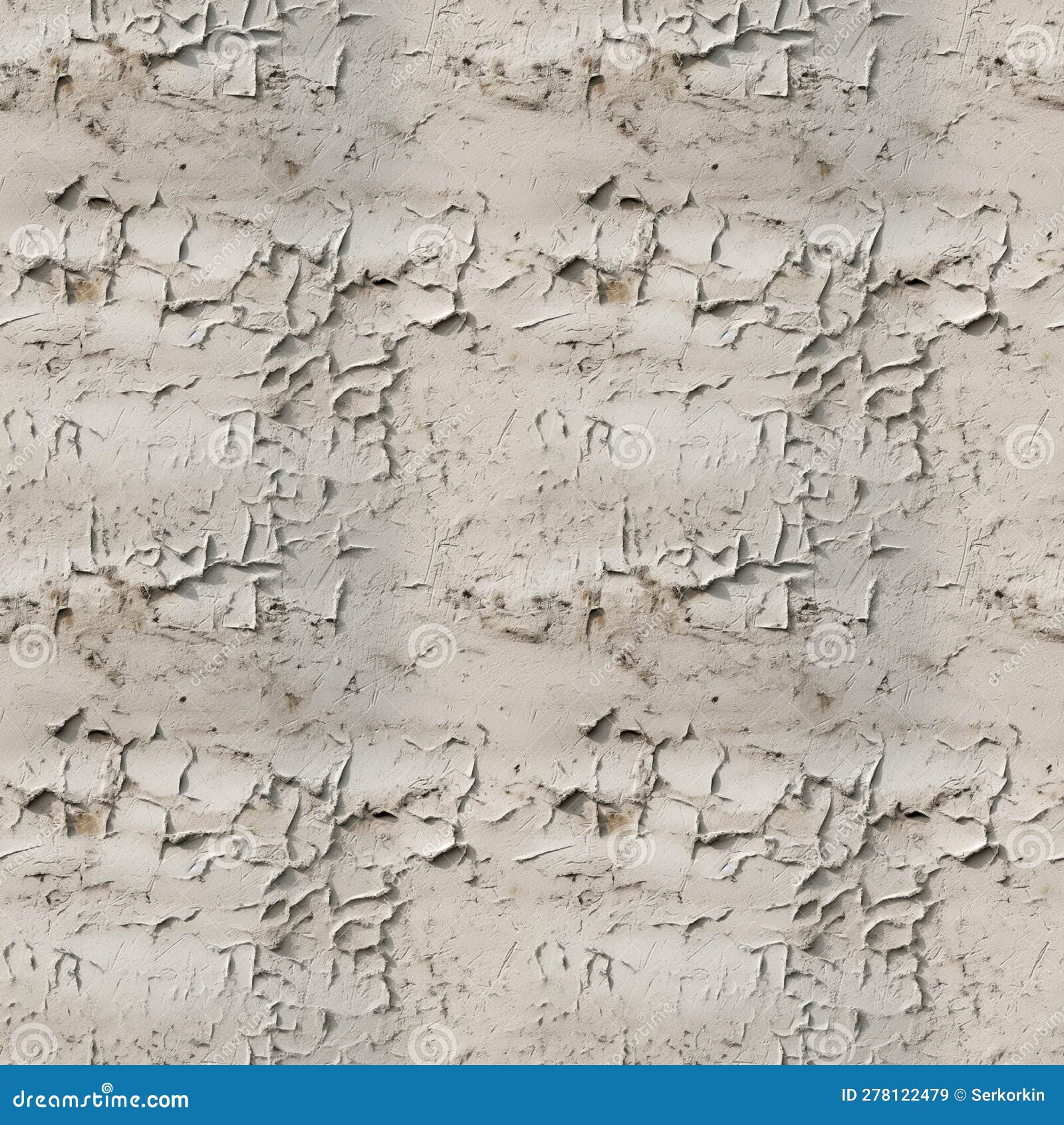 Grey Texture of a Plastered Wall Seamless Pattern Design. Old Rough ...