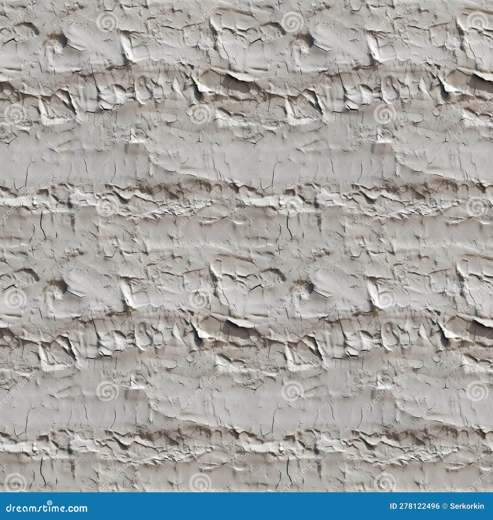 Grey Texture of a Plastered Wall Seamless Pattern Design. Old Rough ...