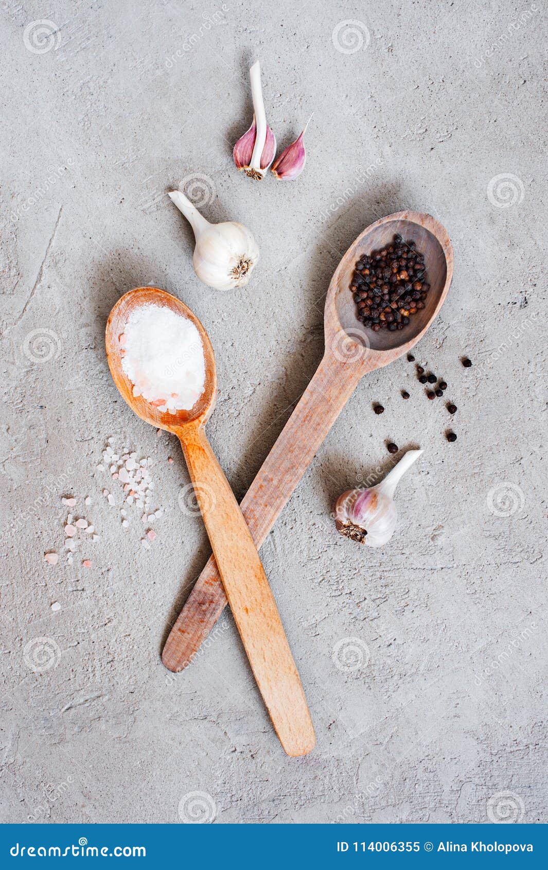 Grey Textured Table with Classical Condiments Stock Image - Image of ...