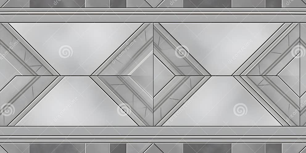 Grey Tile Seamless Pattern Geometric Design Stock Illustration ...