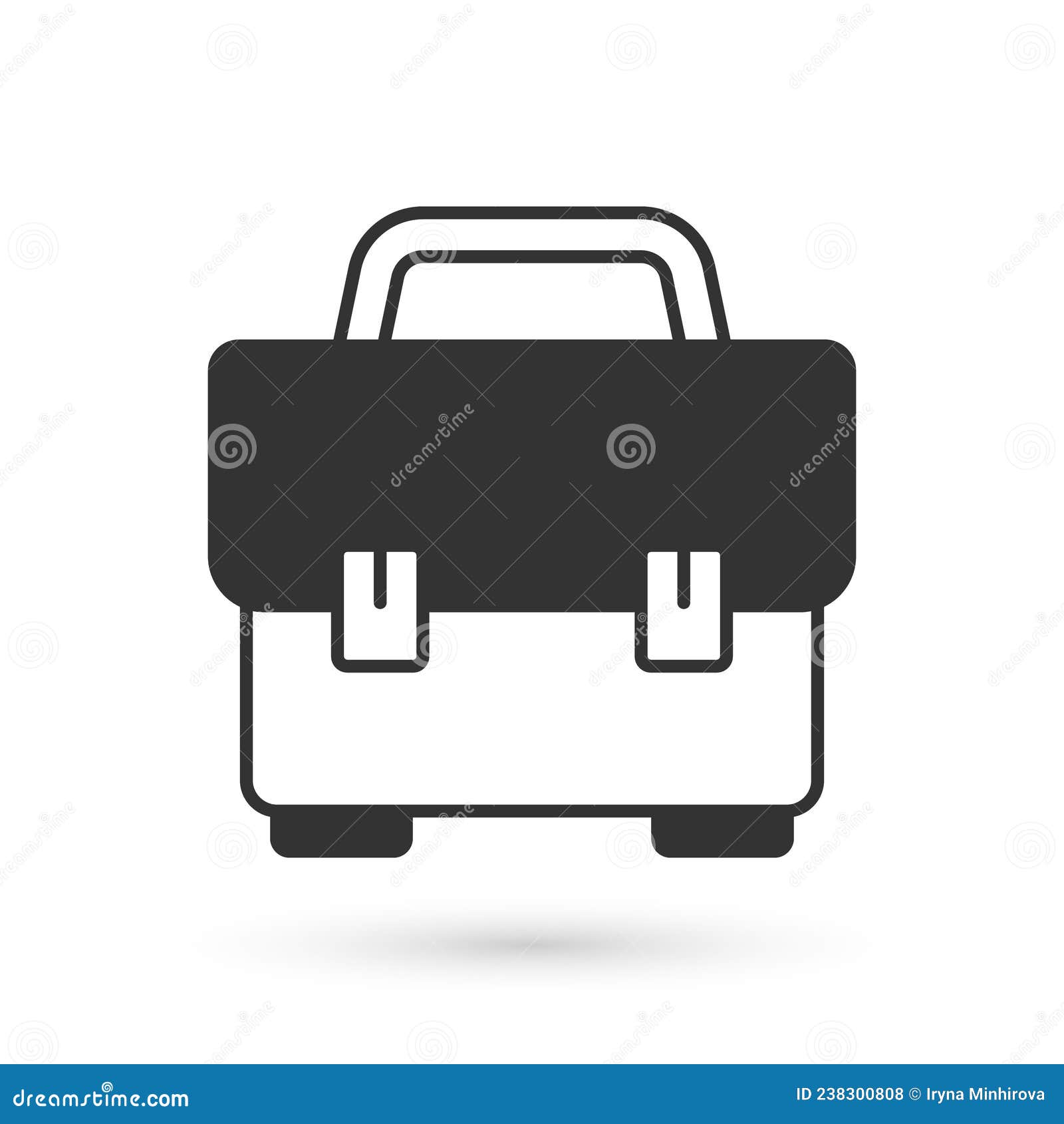 Grey Toolbox Icon Isolated on White Background. Tool Box Sign Stock ...