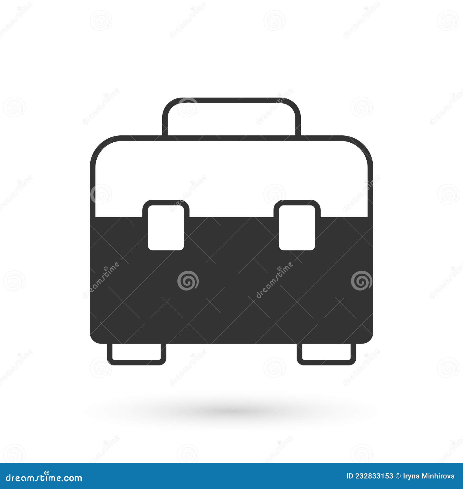 Grey Toolbox Icon Isolated on White Background. Tool Box Sign. Vector ...
