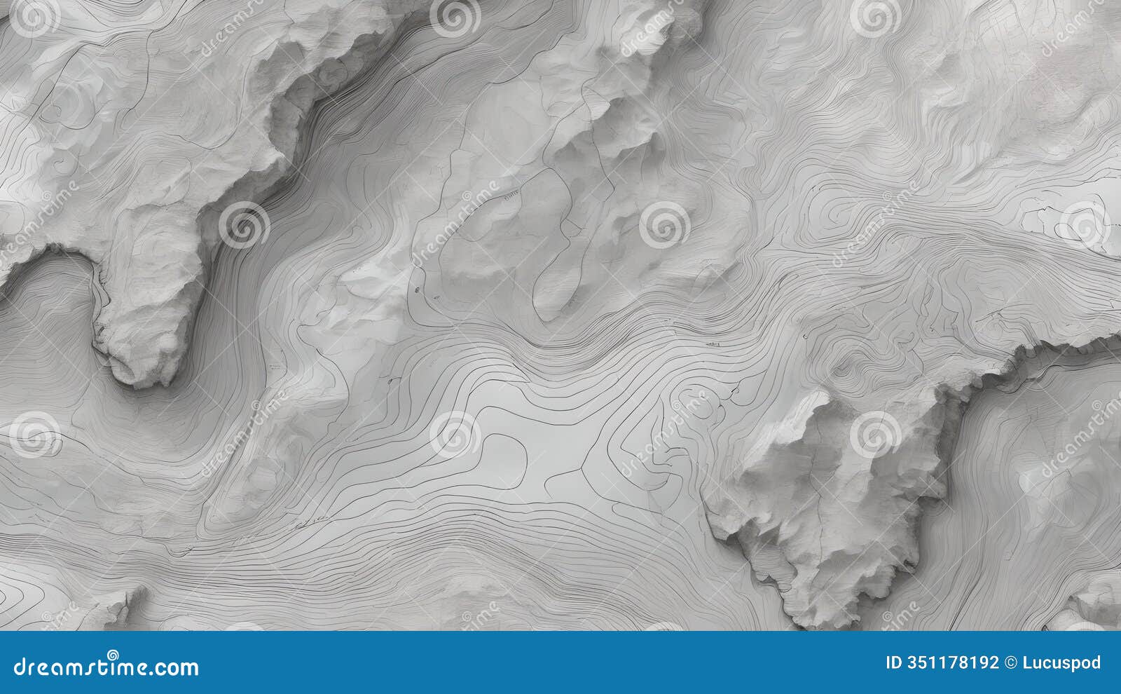 Grey Topographic Map Landscape Background Stock Illustration ...