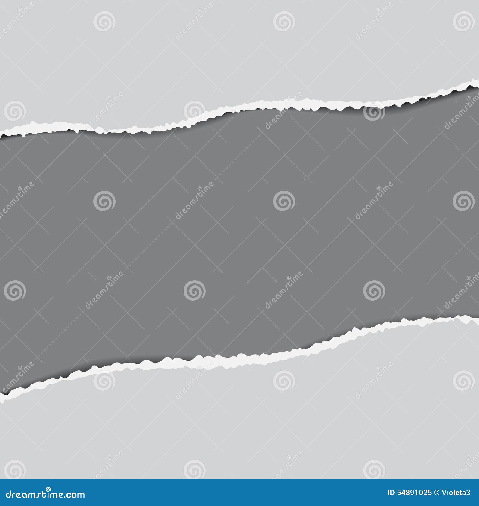 Grey torn paper stock vector. Illustration of torn, grey - 54891025