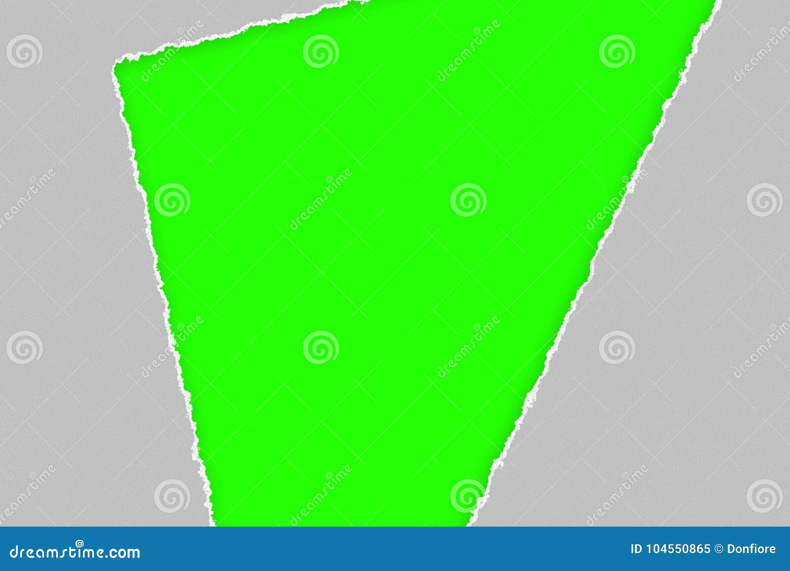 Grey Torn Paper Effect on Chroma Key Green Screen Stock Image - Image ...