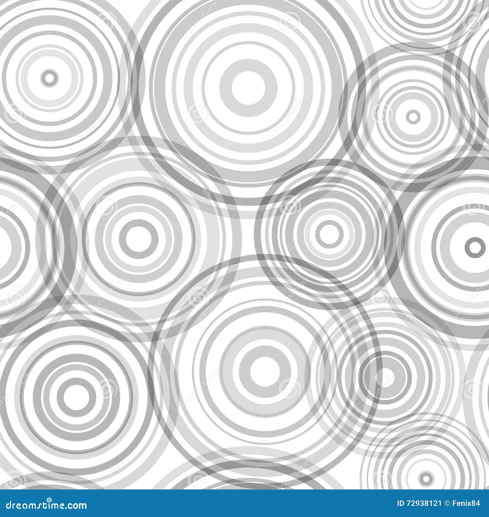 Grey Transparent Overlapping Circles On A White Background. Seam ...