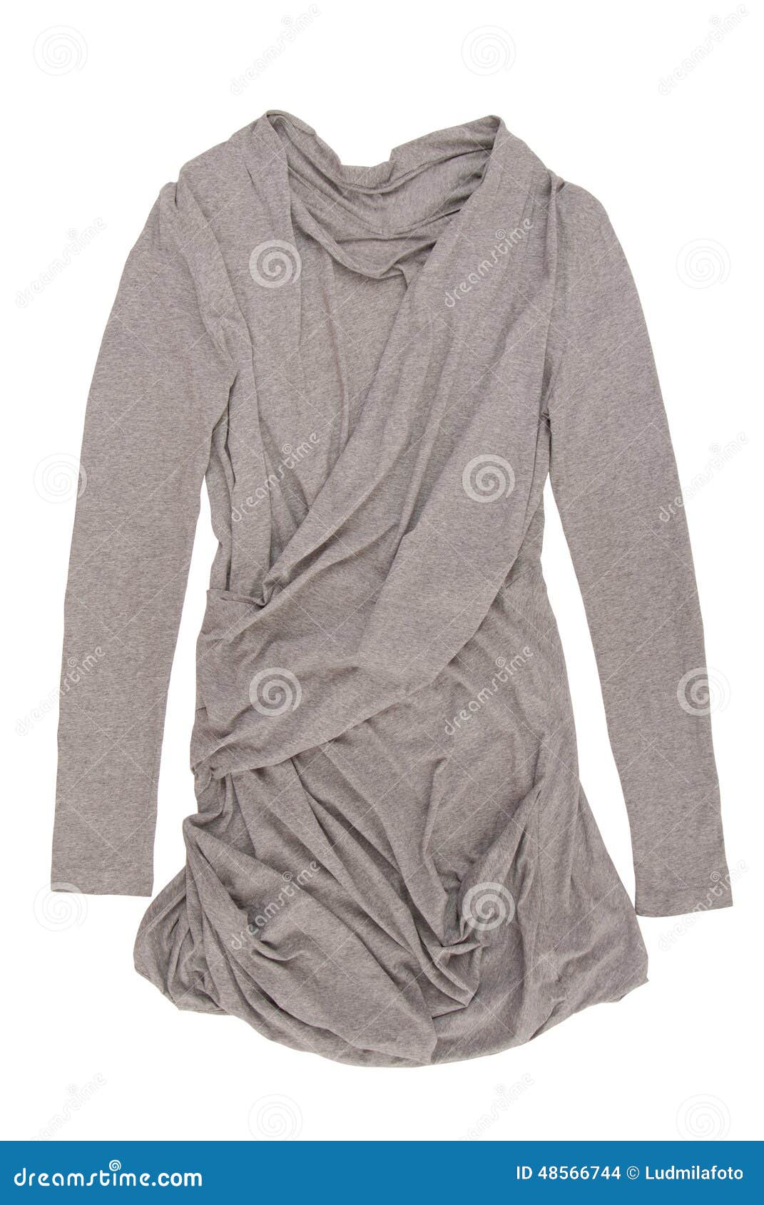 Grey trendy tunic stock photo. Image of casual, fashionable - 48566744