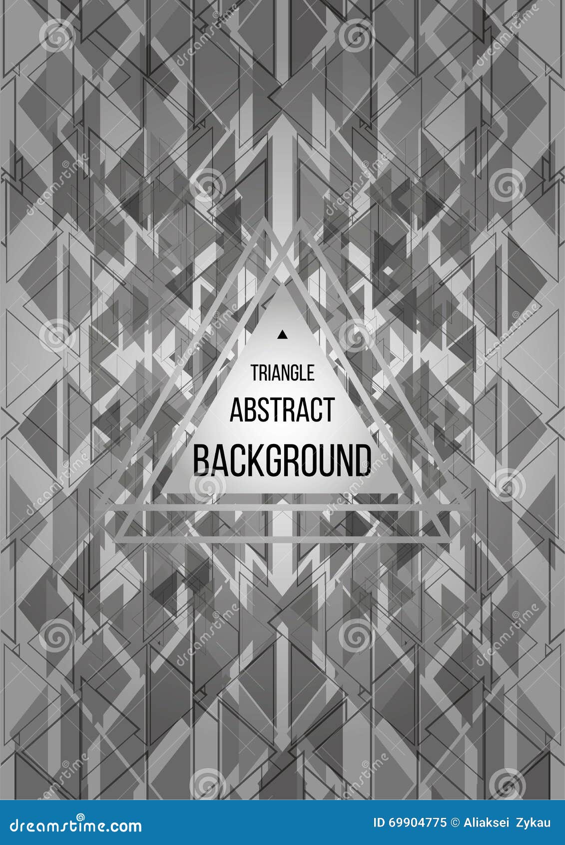 Grey Triangle Abstract Background Stock Vector - Illustration of grey ...