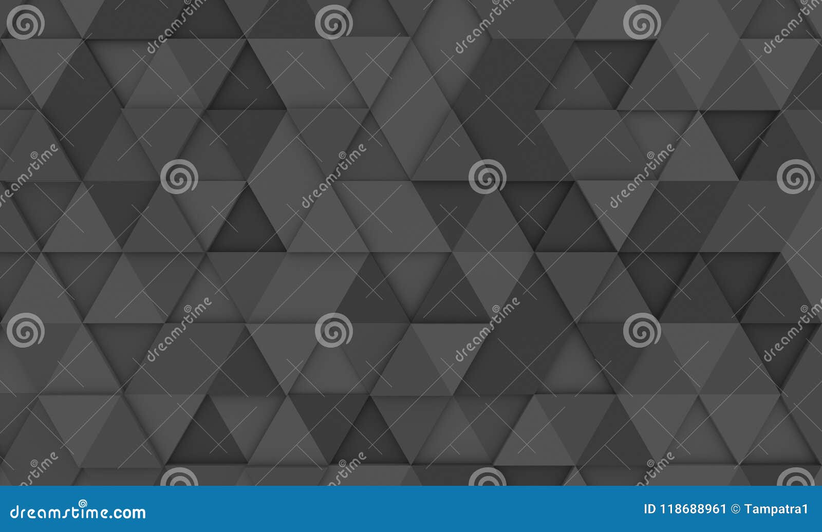 Grey Triangle Tiles Texture, Seamless Pattern Background. 3d Ill Stock ...