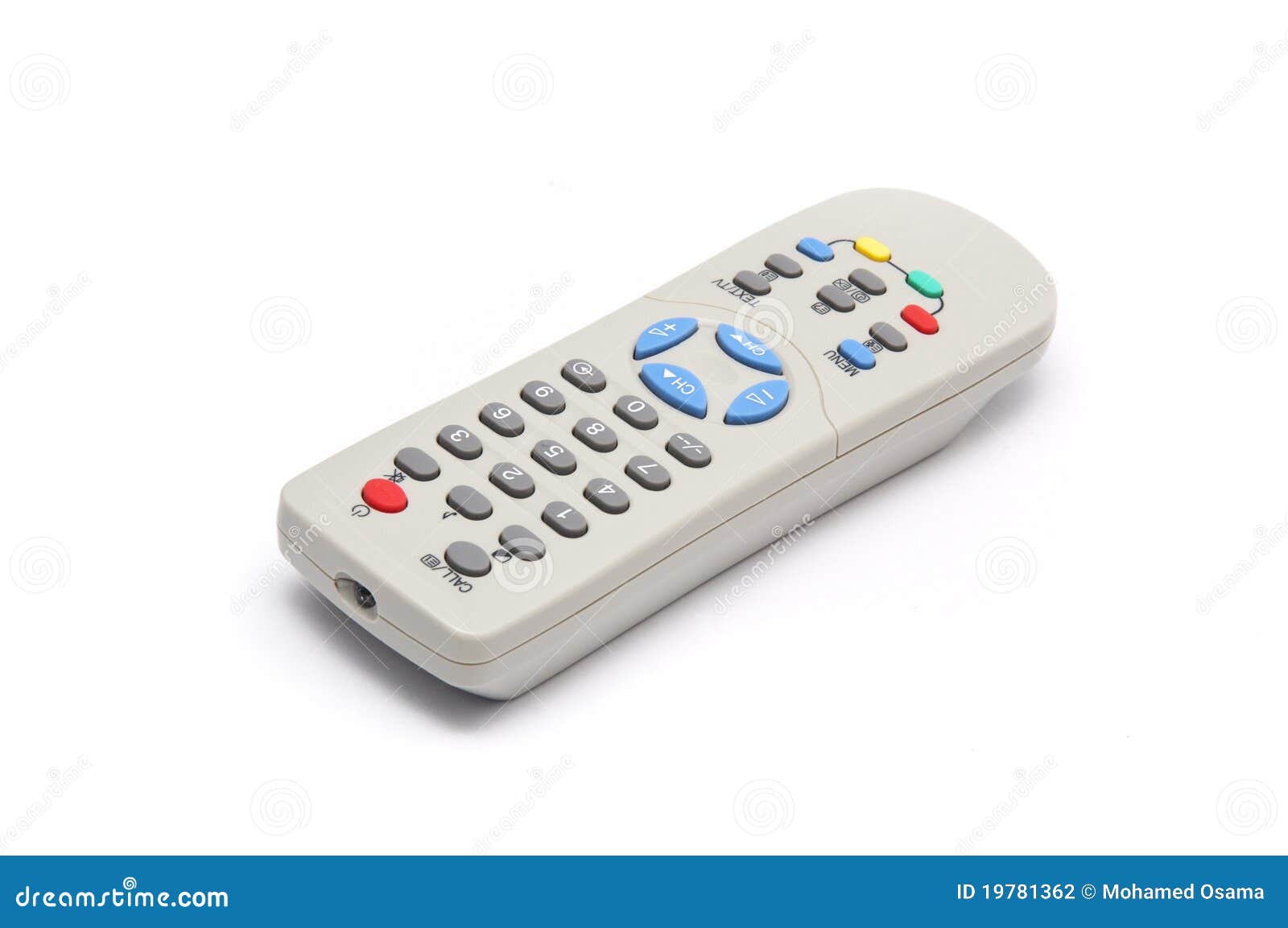 Grey TV Remote stock photo. Image of flatscreen, flat - 19781362