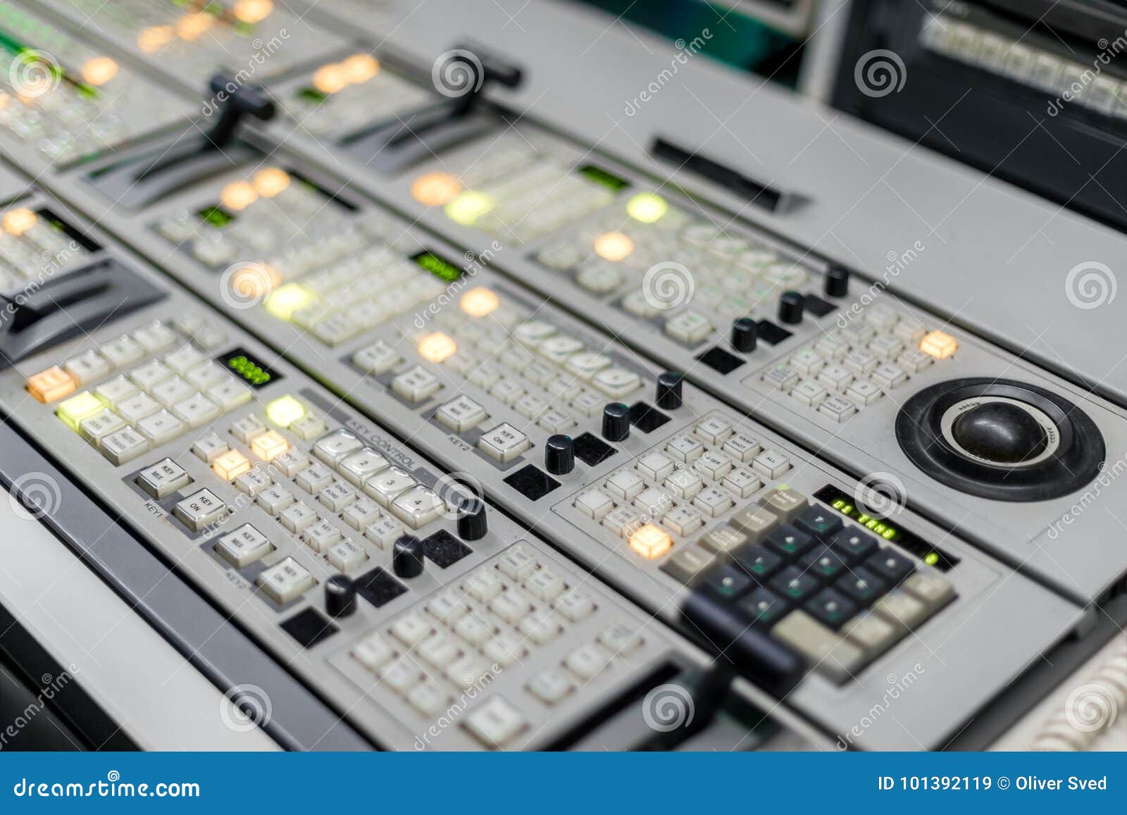 Studio Control Panel Close Up Photo Stock Image - Image of recording ...