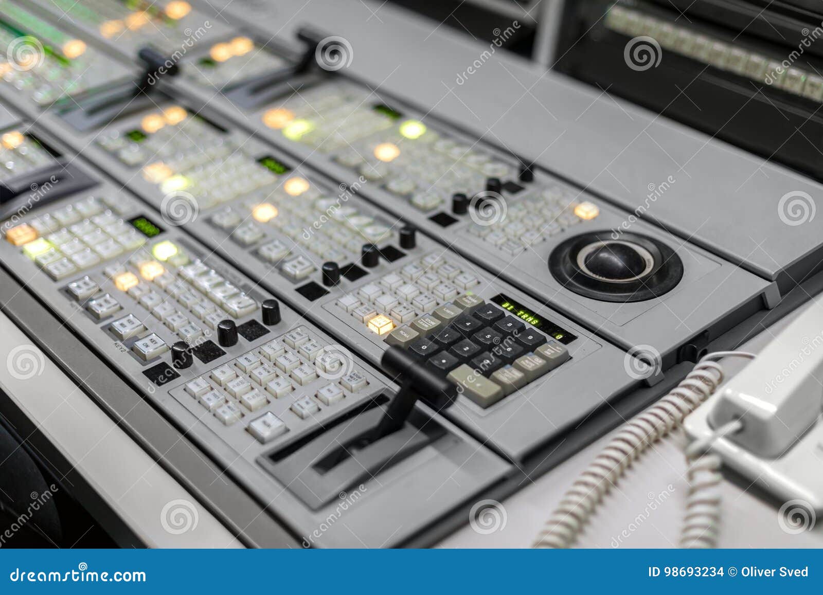 Studio Control Panel Close Up Photo Stock Photo - Image of control ...