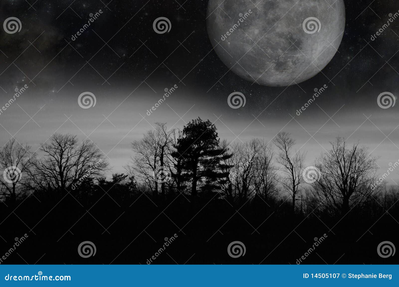 Grey Twilight Moon stock image. Image of beautiful, twilight - 14505107