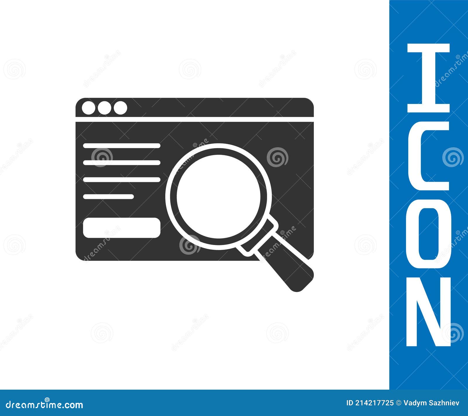 Grey UI or UX Design Icon Isolated on White Background. Vector Stock ...