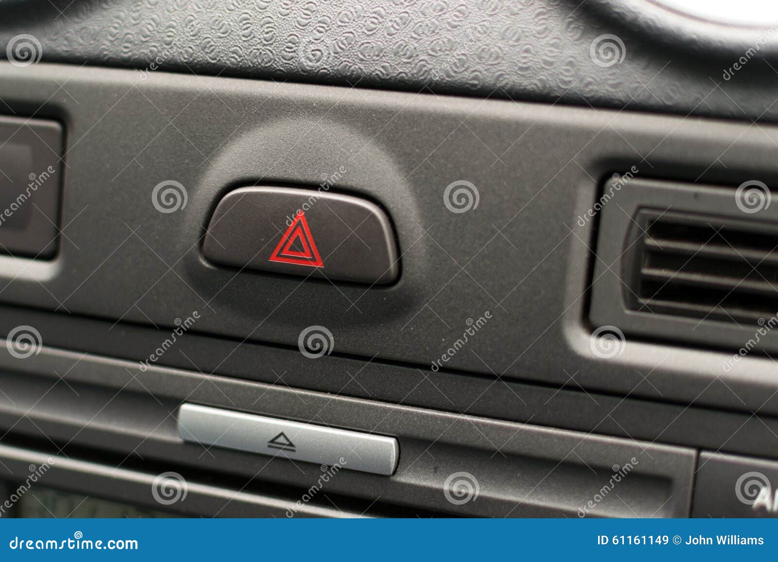 Grey Unknown Car Dashboard Hazard Stock Image - Image of icon, alert ...