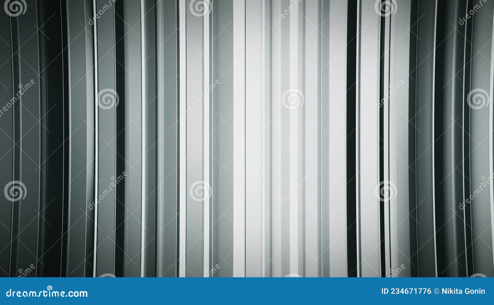 Grey Vertical Lines 3D Rendering Illustration Stock Illustration ...
