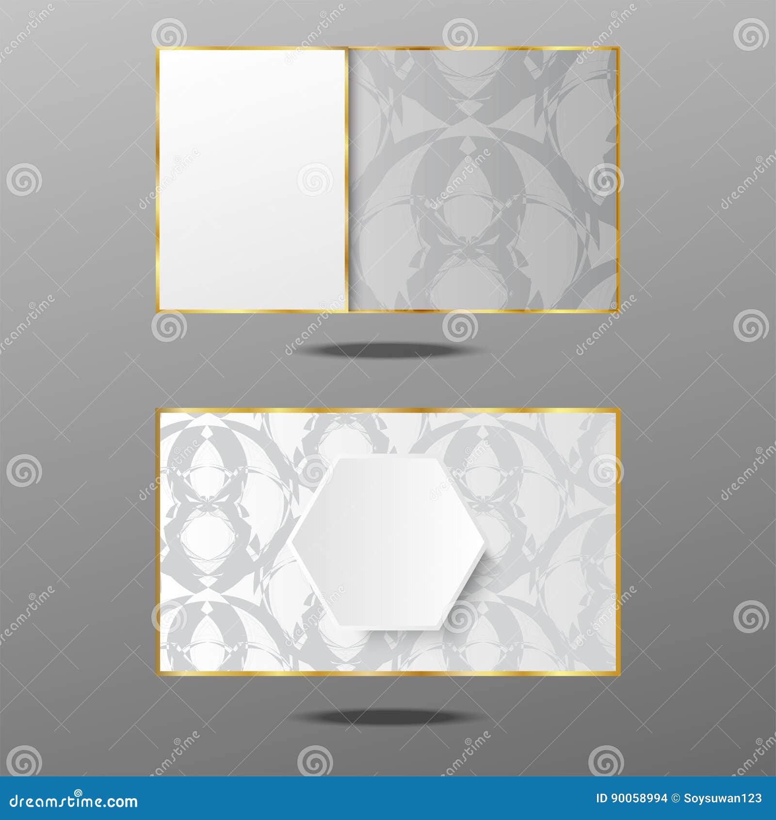 Grey Vintage Cards,Retro Backgrounds.blank for Message. Stock Vector ...