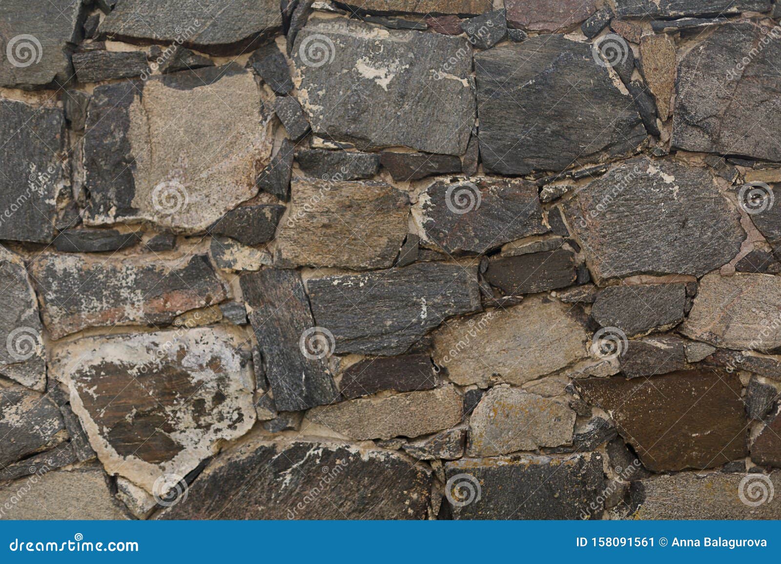 Grey Wall Background of Stone Blocks Stock Image - Image of antique ...