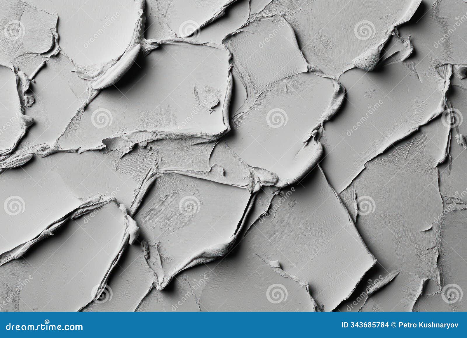 Grey Wall with Rough Texture, Cracks, and Irregular Shapes. Close-up of ...
