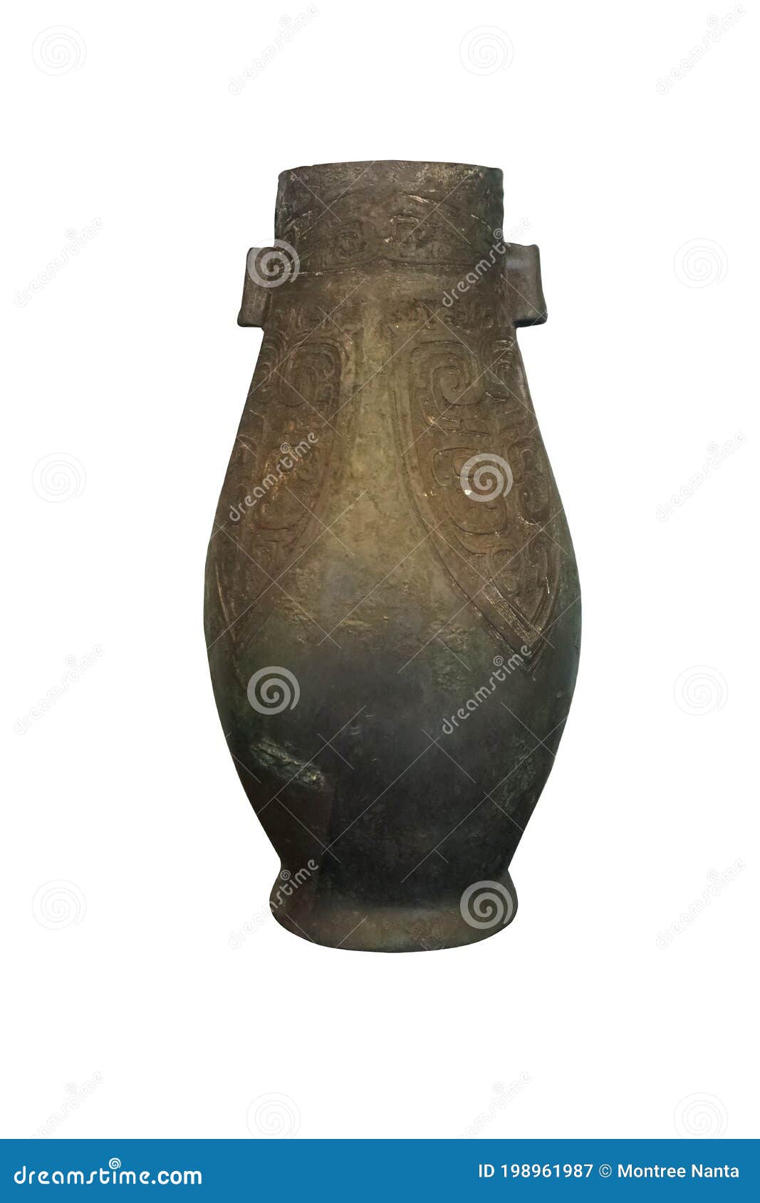 Grey Pottery Painted Square Kettle Han Dynasty, Ancient Chinese ...