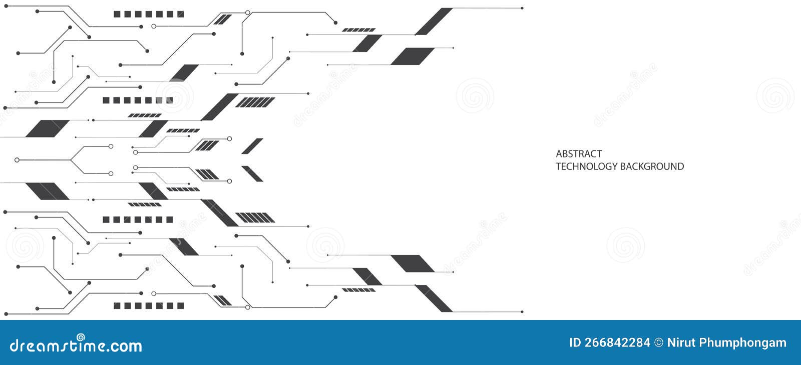 Grey White Abstract Technology Background, Hi Tech Digital Connect ...