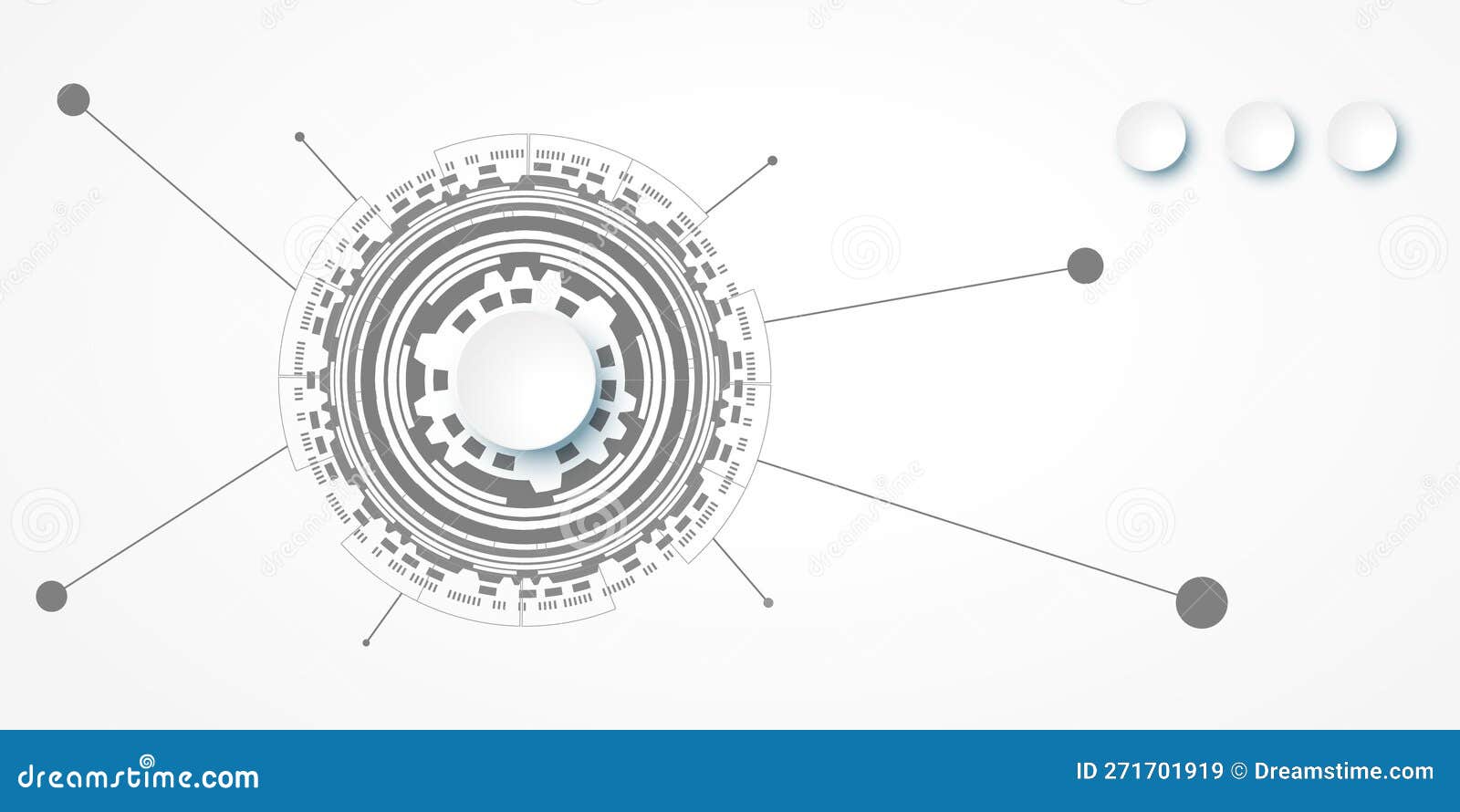 Grey White Abstract Technology Background,Hi Tech Digital Connect ...