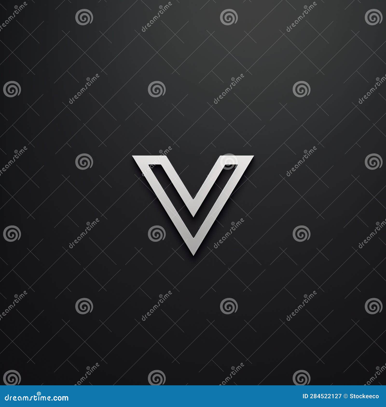 Minimalistic V Logo Design for Marketing Agency Stock Illustration ...