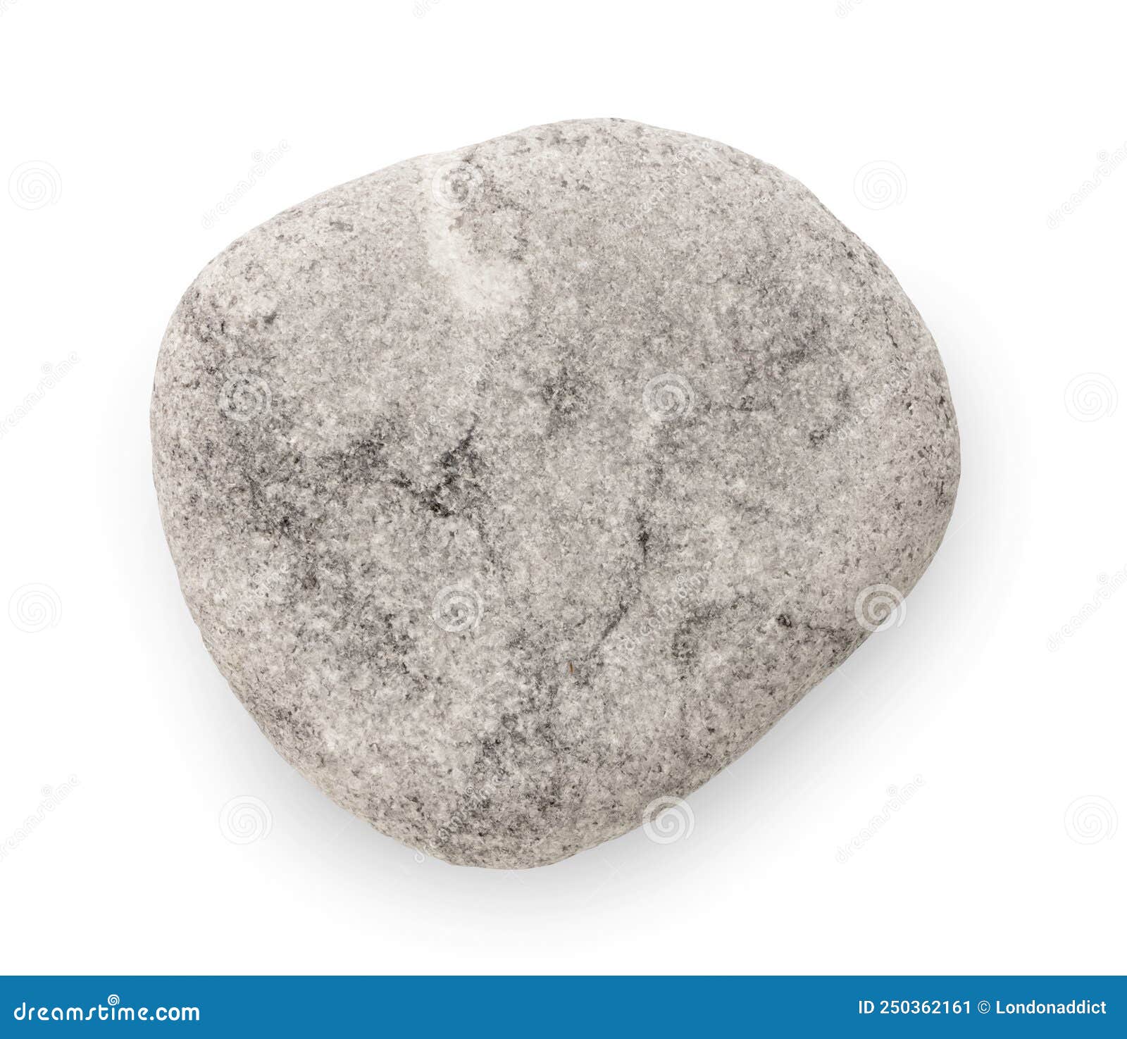 Grey and White Pebble Stone Isolated on White Stock Image - Image of ...