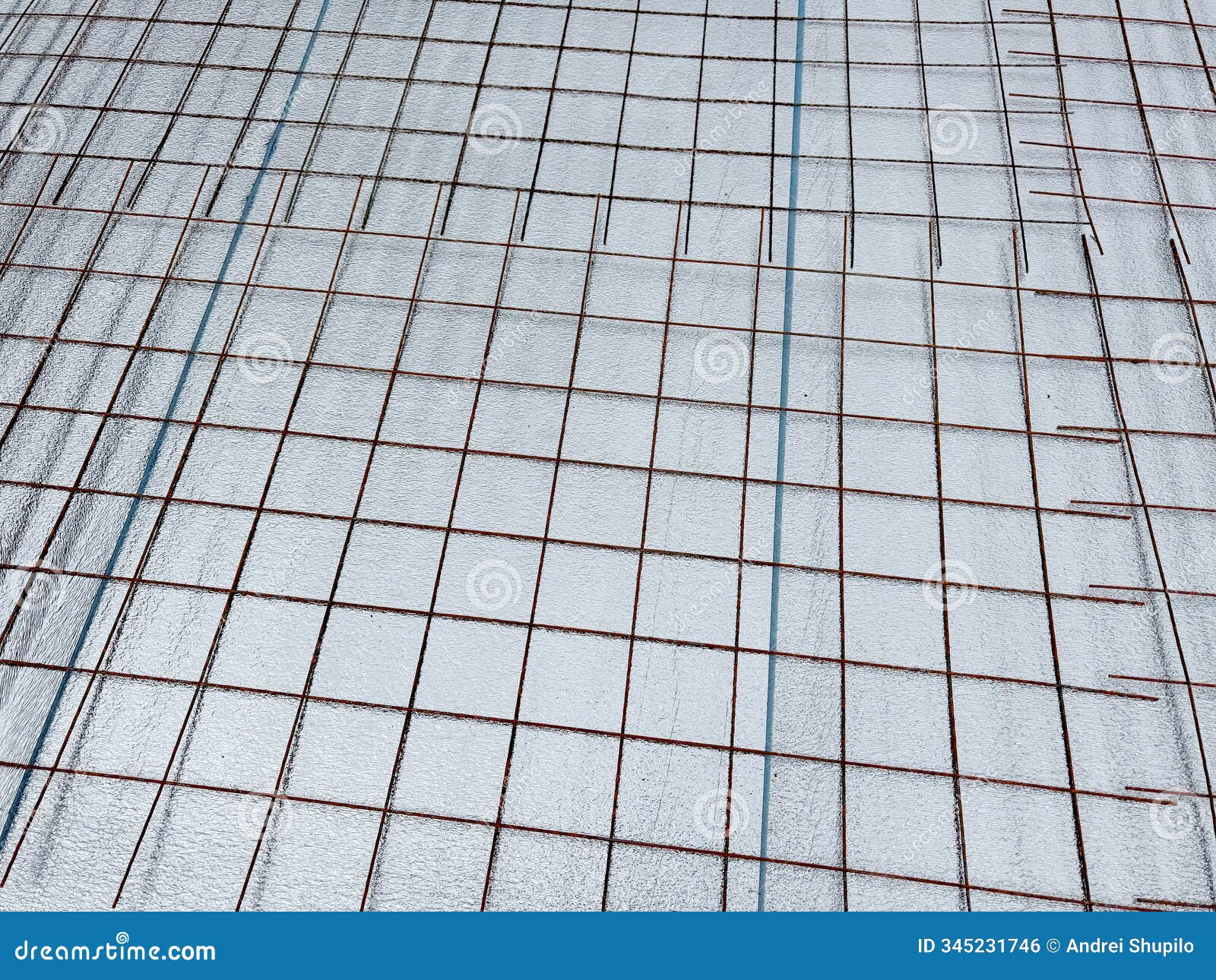 A Grey and White Tile Floor with a Grid Pattern Stock Photo - Image of ...