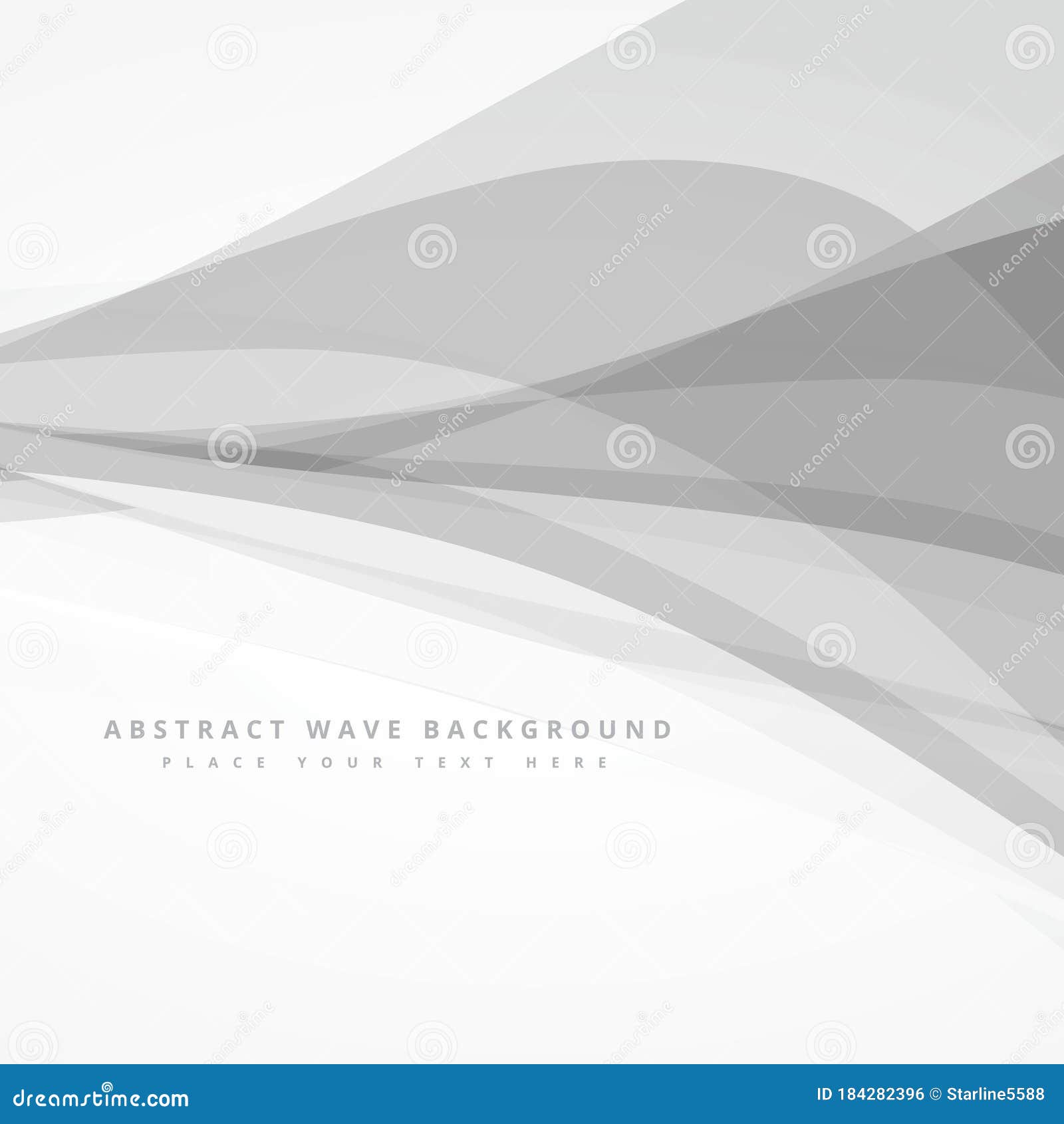 Grey Whte Abstract Wave Background Stock Vector - Illustration of ...